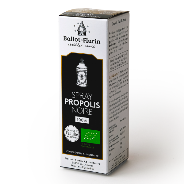 French Black Propolis Spray - 100% Organic