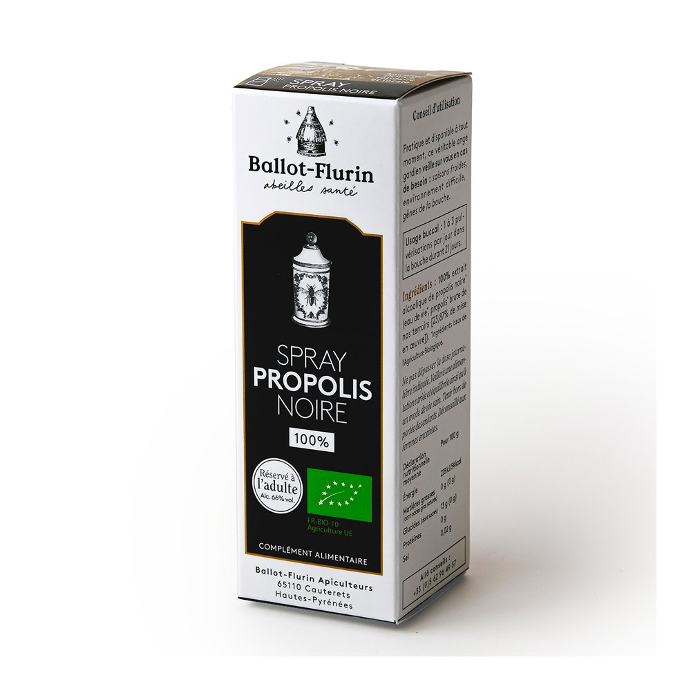 French Black Propolis Spray - 100% Organic