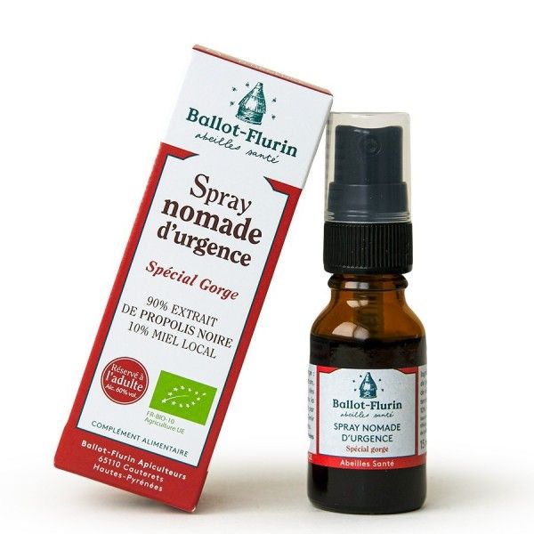 Emergency Throat Spray - 100% Organic and French